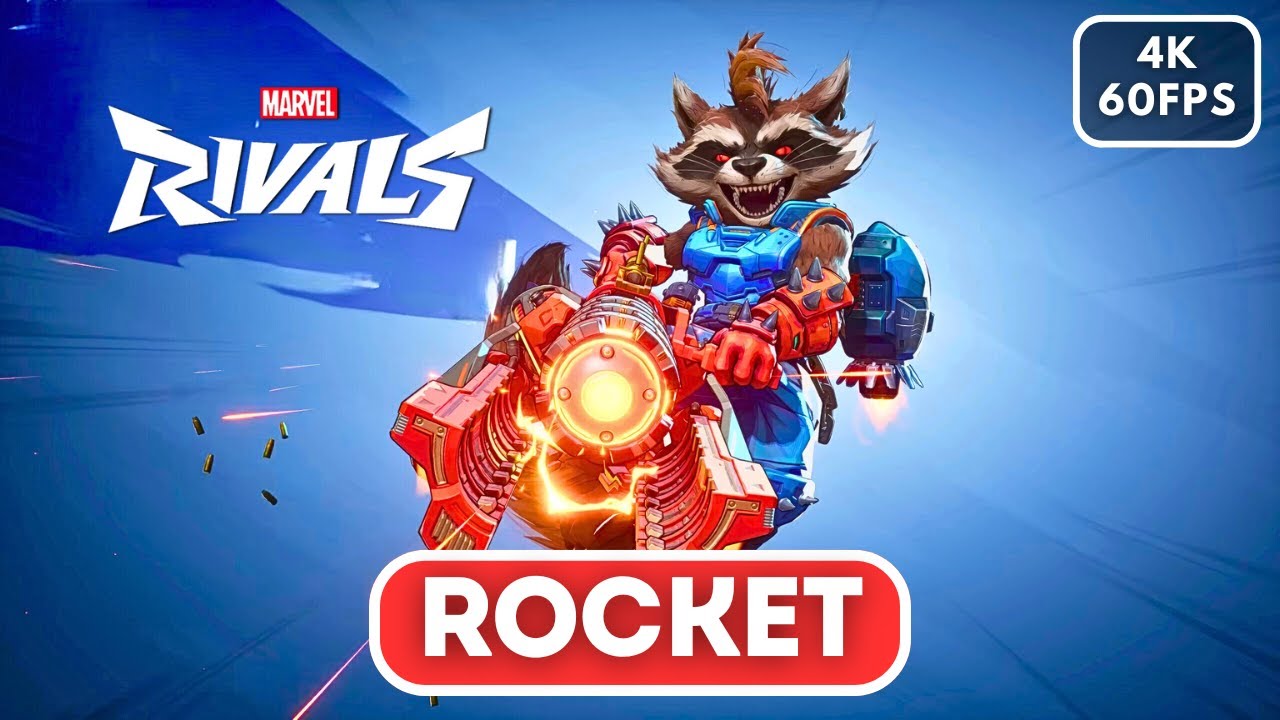 ROCKET MARVEL RIVALS Gameplay Walkthrough【4K 60FPS】No Commentary - YouTube