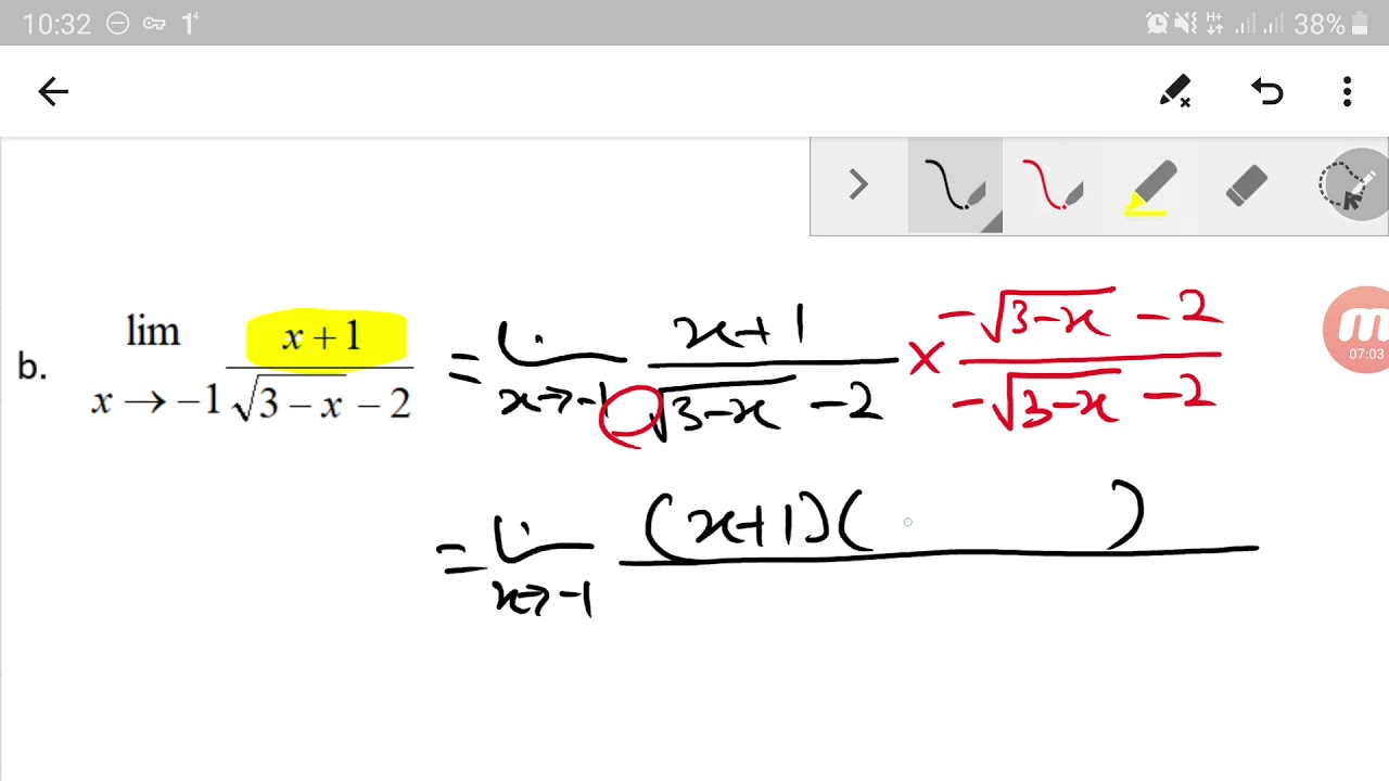 Limits : Solving Limits for Zero over Zero Case by Using the Conjugate ...