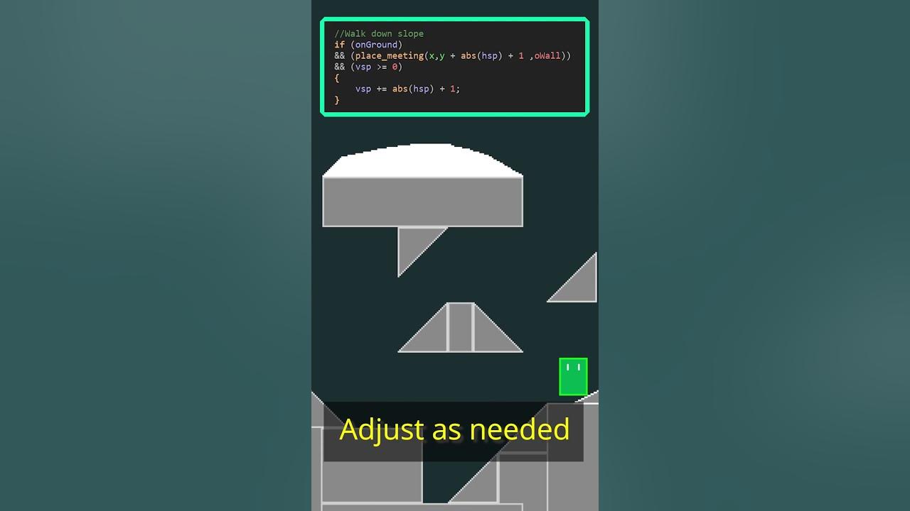 Make a Platformer with Slopes in 30 seconds - YouTube
