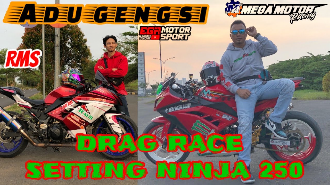 DRAG RACE NINJA 250 SPEK PORTING POLISH DAN REMAP ECU BIKIN NGACIR#egamotorsport #motorcycle ...