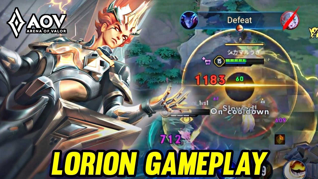 AOV : LORION GAMEPLAY | IN MID LANE - ARENA OF VALOR LIENQUANMOBILE ROV ...