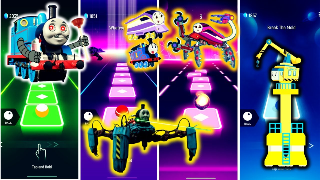 Thomas train vs Thomas Robot Megamix vs Cana the Train vs Thomas Sendy ...