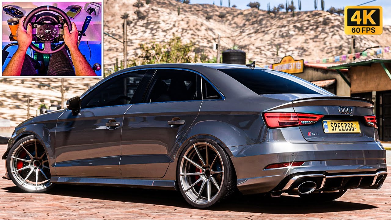 Brutal 650HP Audi RS3 Sedan 2020 | Forza Horizon 5 - Steering Wheel ...