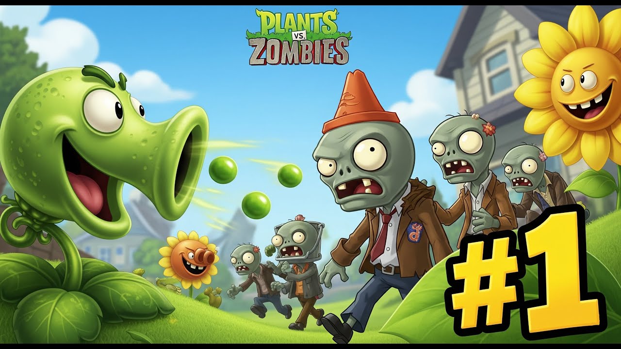 🌻 Plants vs. Zombies #1 - Defend Your Home from the Zombie Horde! 🧟‍♂️ ...