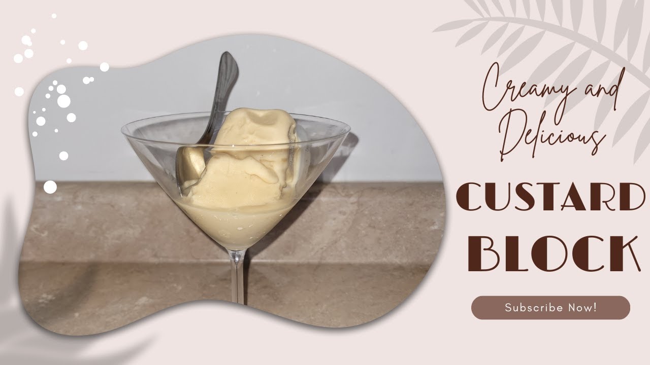 Thick, Creamy, Delicious Custard Block!! - The Guyanese Nook - YouTube
