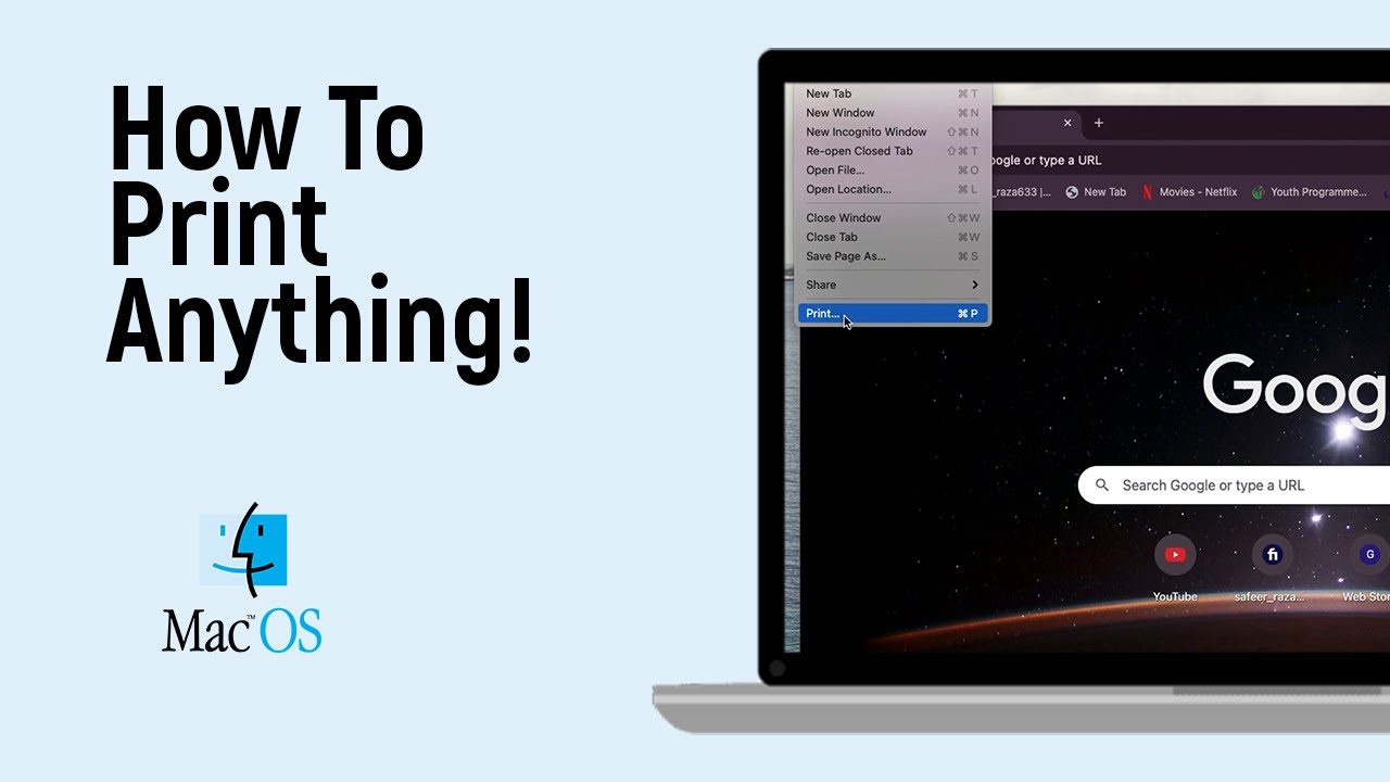 How to Print Anything in MacBook [easy] - YouTube