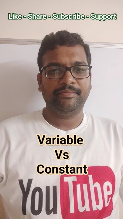 Variable Vs Constant in C Language #cprogramming #computerlanguage - YouTube