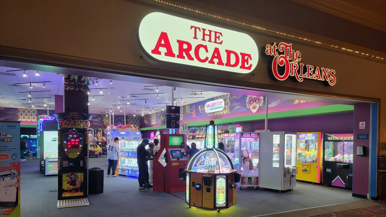 Arcade Tour The Arcade at The Orleans Hotel Las Vegas NV - YouTube