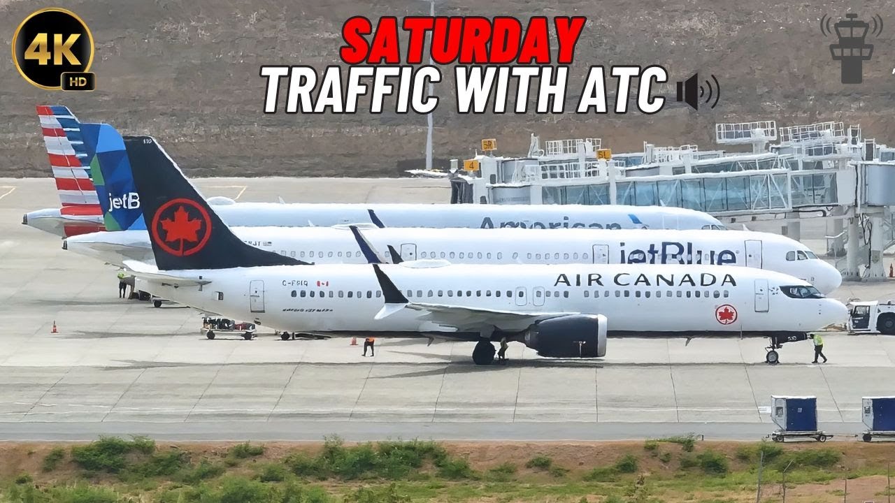 Triple Airline Action: Air Canada B737 MAX 8 | JetBlue A321 | AA A321 ...