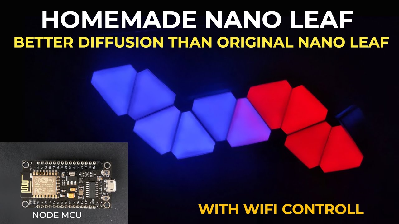 DIY NANO LEAF WITH WIFI CONTROLL - YouTube