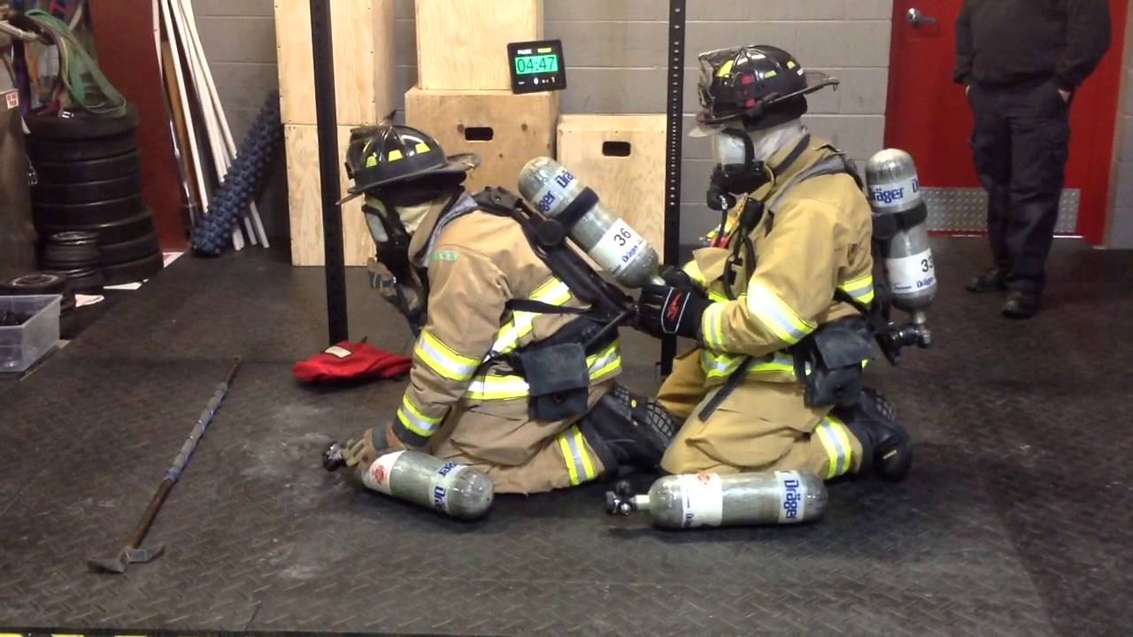 Edgerton Fire SCBA Drill - YouTube
