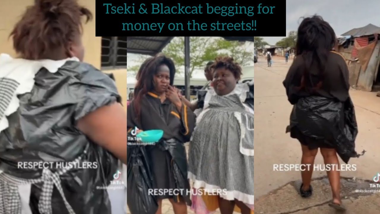 Blackcat & Tseki are now street beggars, they are begging people in the ...