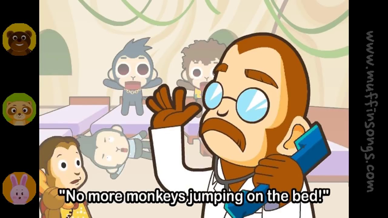 Five Little Monkeys | Family Sing Along Muffin Songs - YouTube