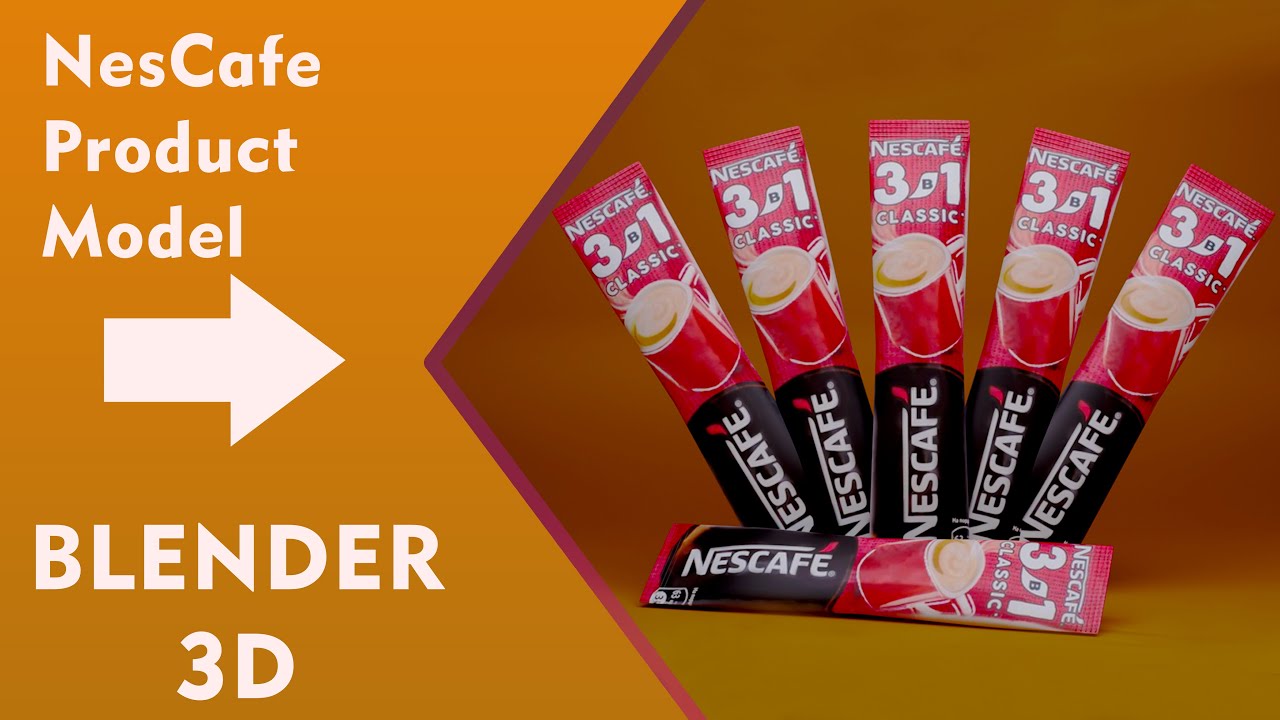 NesCafe Product Model #blender #render - YouTube