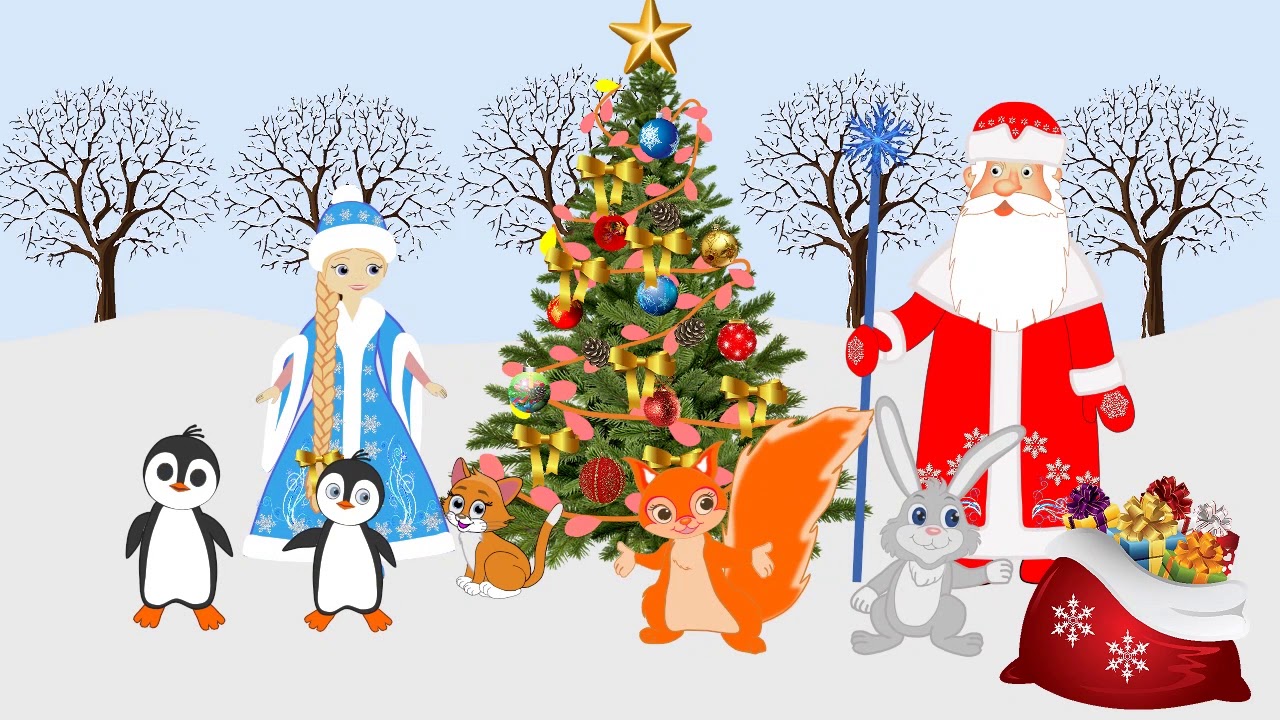 🎵 Песенка про елочку. Новогодний мультик для детей. - YouTube