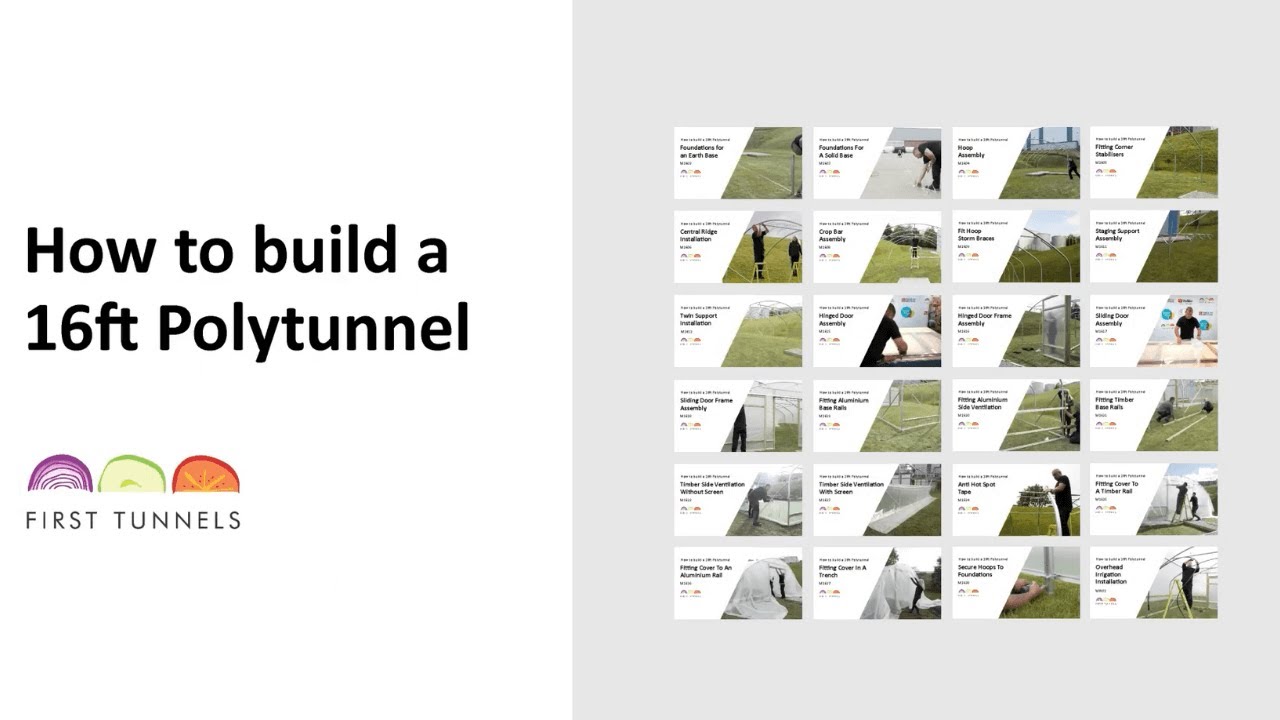 Building a Polytunnel (16ft) - Construction Guide - YouTube