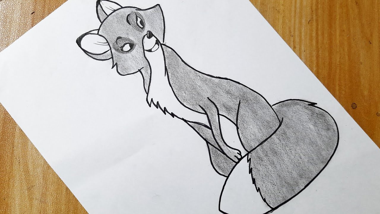 how to draw a fox easy step by step for beginners - YouTube