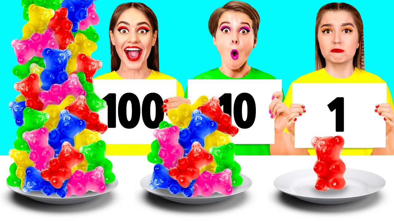100 Layers of Food Challenge | Funny Kitchen Hacks by DaRaDa Challenge ...