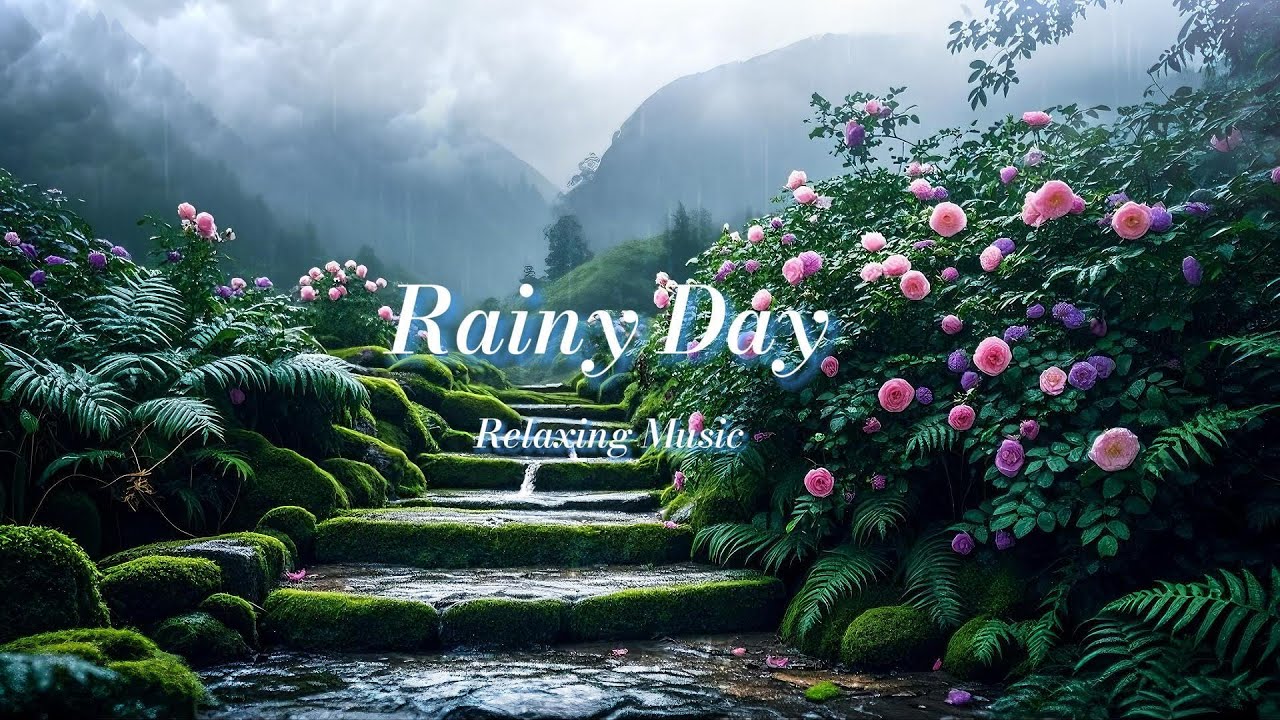 Relaxing Music | Rainy Morning in the Forest | Mist, Roses, Birds, and ...