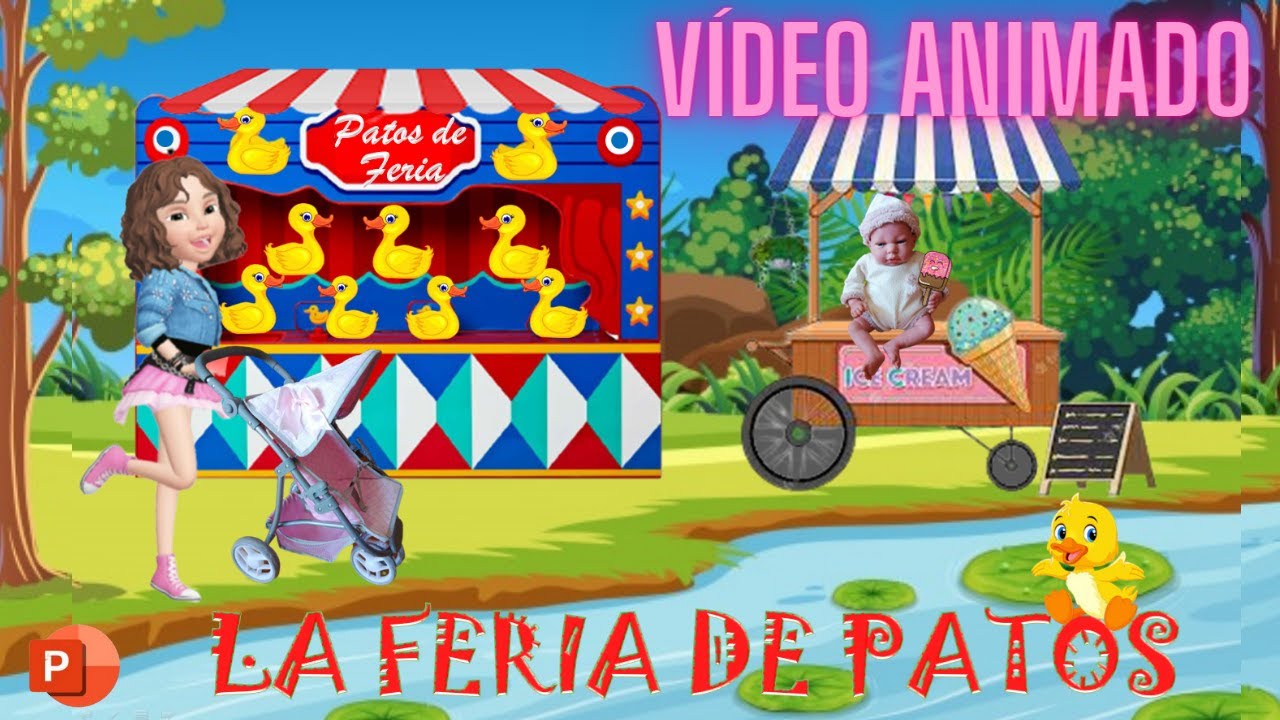 Vídeo animado La Feria De Patos en Power Point #juegointeractivo @erika ...