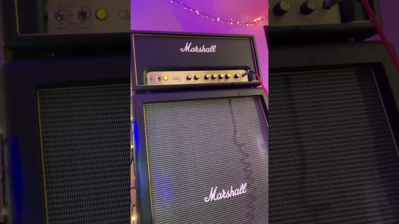 Marshall Origin 20 Head & Vertical Cab - YouTube