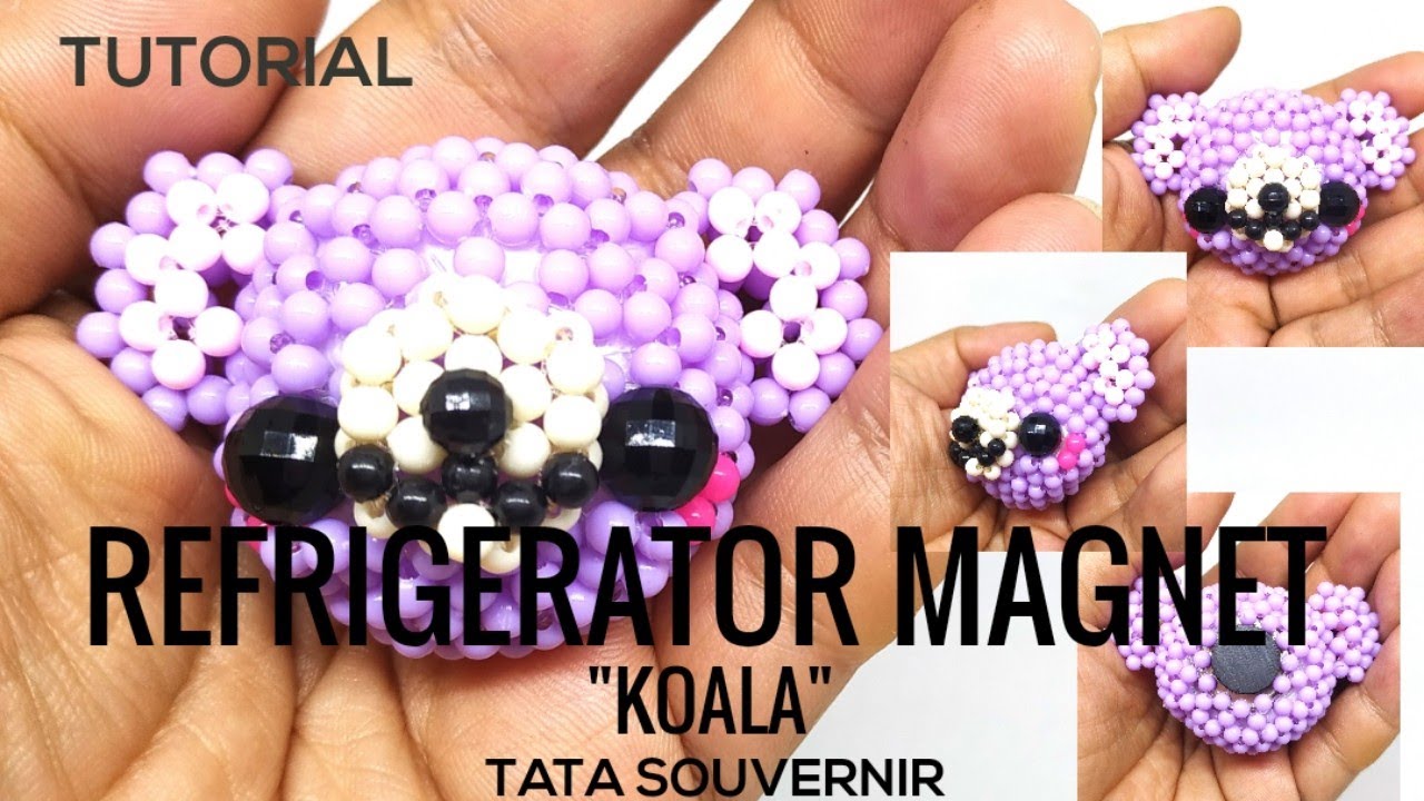 How to Bead Refrigerator Magnet : Koala - YouTube