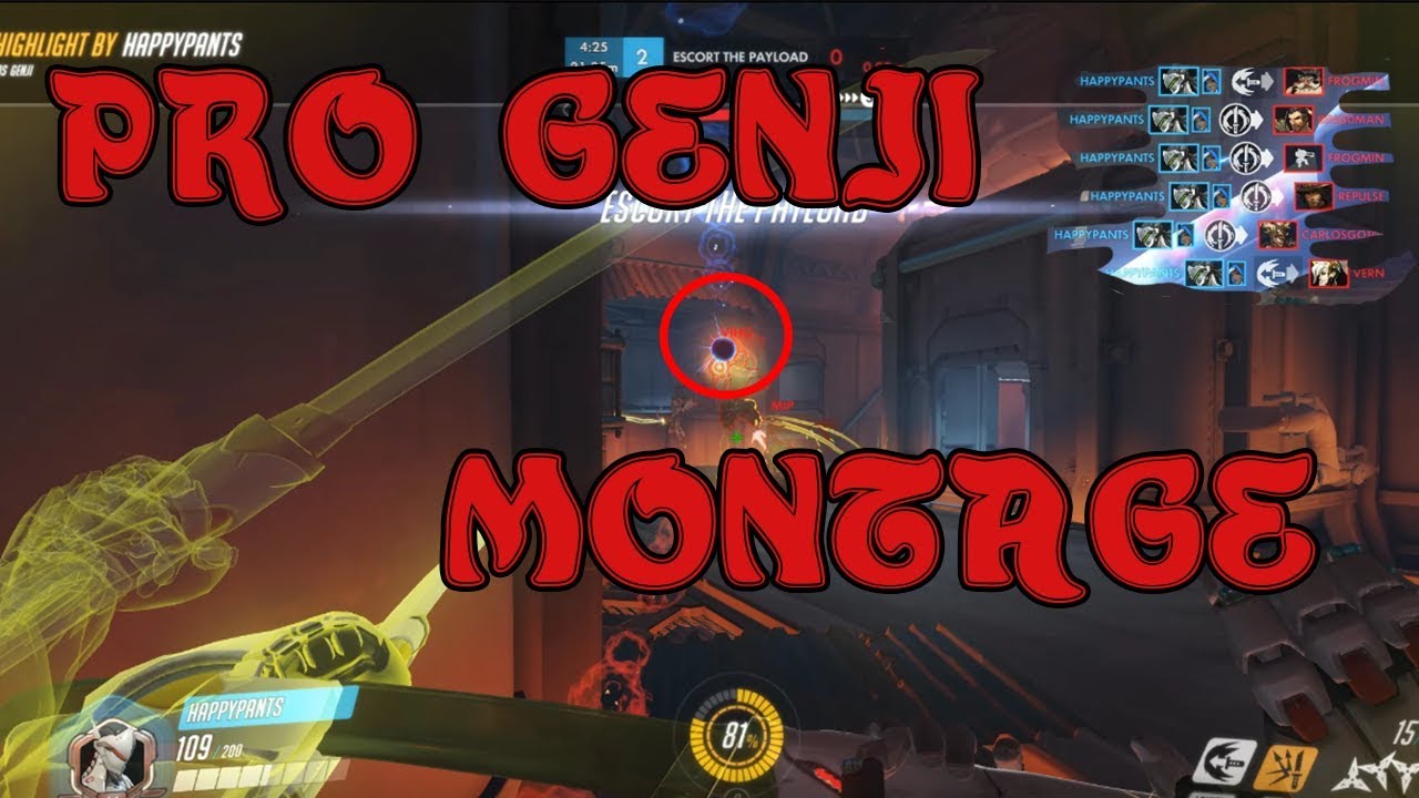 Genji Deflects Grav and Proceeds to Teamwipe! Pro Genji Moments Montage ...