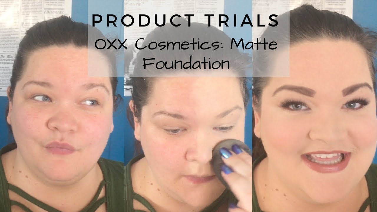 Product Trials: OXX Cosmetics Matte Foundation - YouTube
