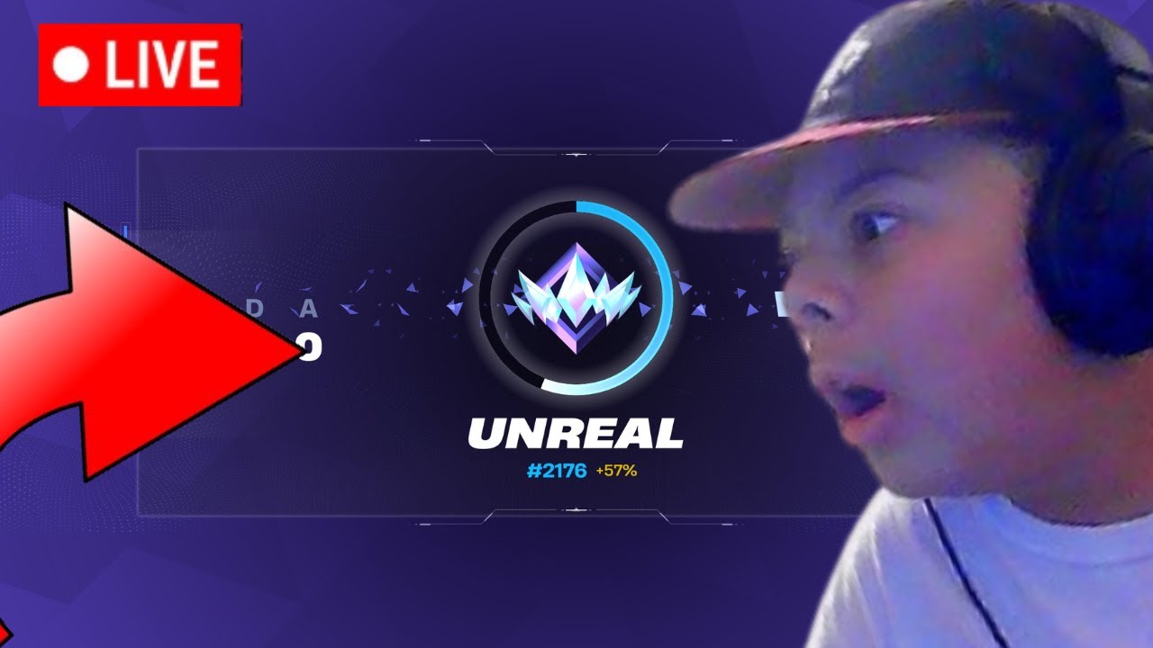🔴LIVE! - NOT ENDING STREAM UNTIL I HIT UNREAL in FORTNITE! - YouTube