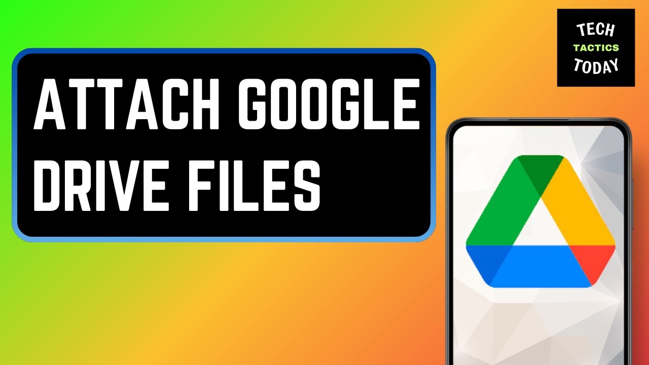 How to Attach Google Drive Files to an Email | Easy Tutorial - YouTube