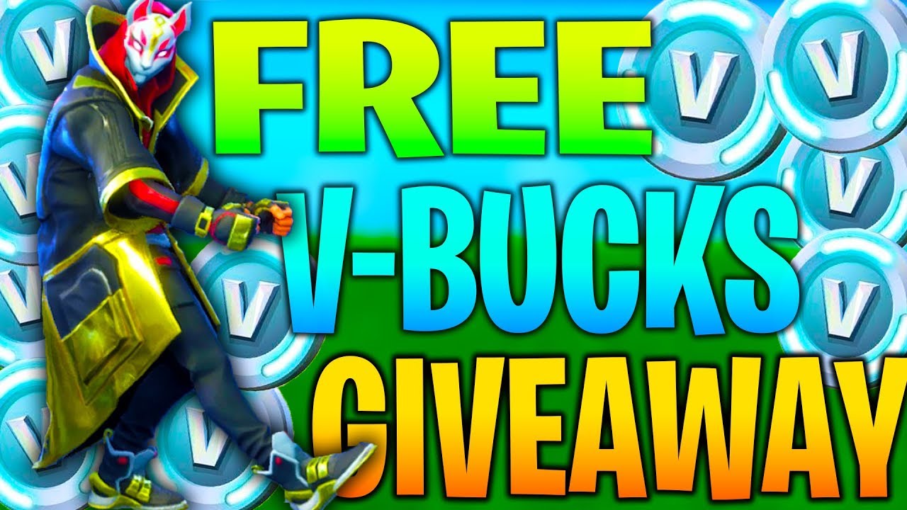 FREE V-BUCK GIVEAWAY - YouTube