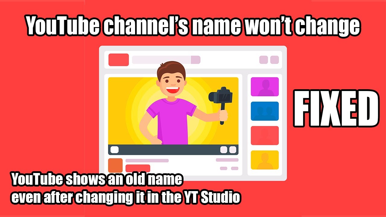 YouTube shows old channel's name and is not updating it | Solution ...