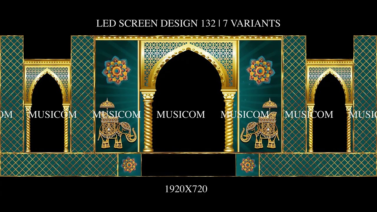 308. Led Screen Design 132 | 7 variants | Led Mapping | By Musicom ...