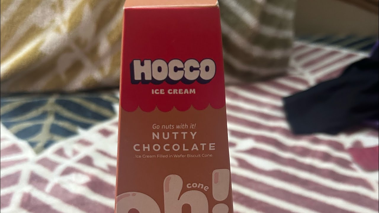 HOCCO ice cream, nutty, chocolate flavour, unboxing video - YouTube