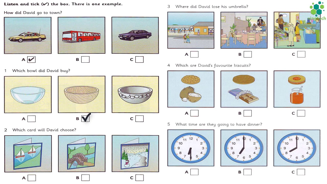 Flyers 4 - Test 1 - Part 4 - Listening with Answer Booklet - YouTube
