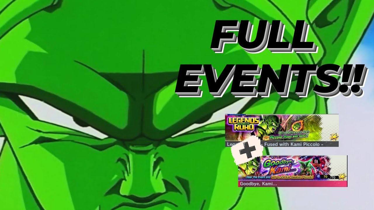 Dragon Ball Legends - Legends Road Namek & Goodbye, Kami... Full Events ...