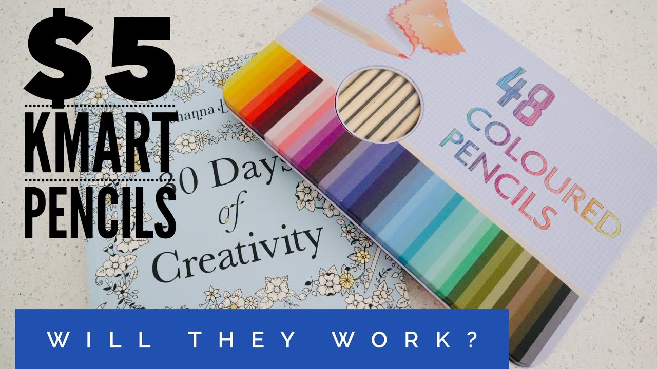 Testing $5 Kmart colouring pencils | 30 DAYS OF CREATIVITY | Johanna ...