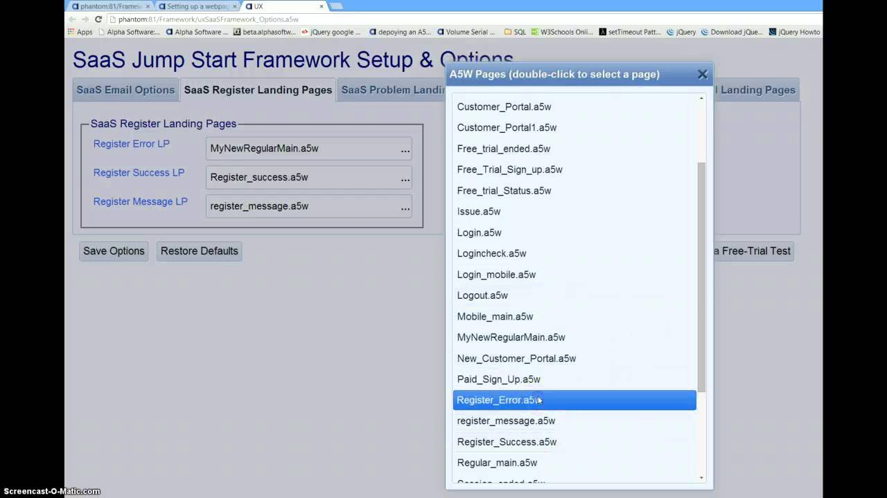 Alpha SaaS Jump Start Framework Option - YouTube