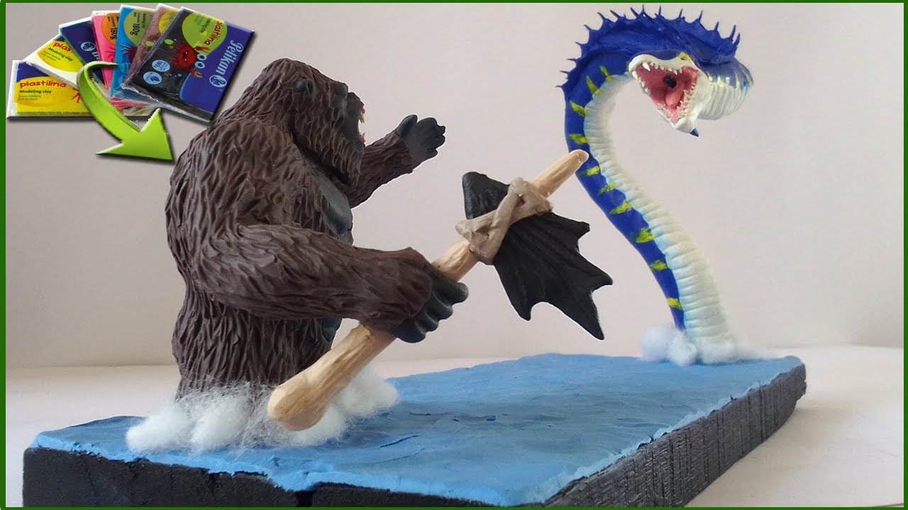 KONG VS DROWNVIPER WITH CLAY / PLASTILINA. Godzilla x Kong: The New ...