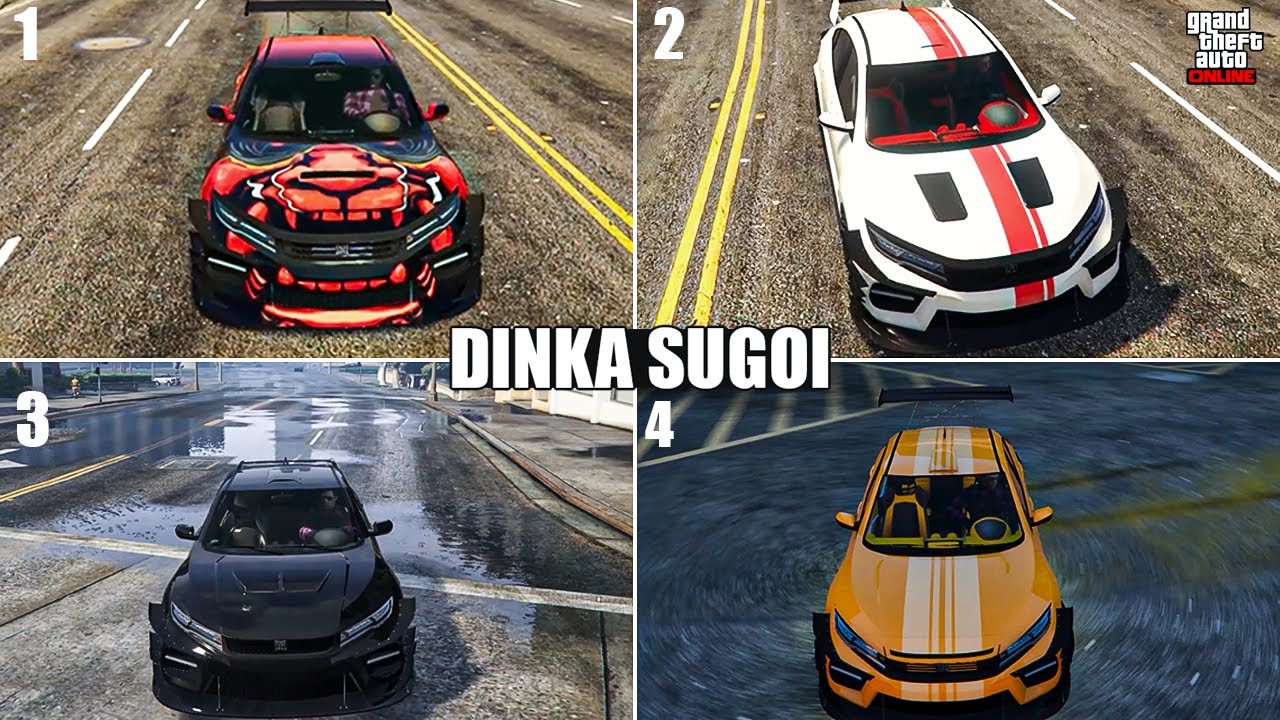 Dinka Sugoi (Honda Civic) Customization & Review | GTA 5 Online - YouTube