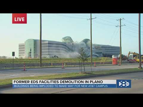 Plano building implosion