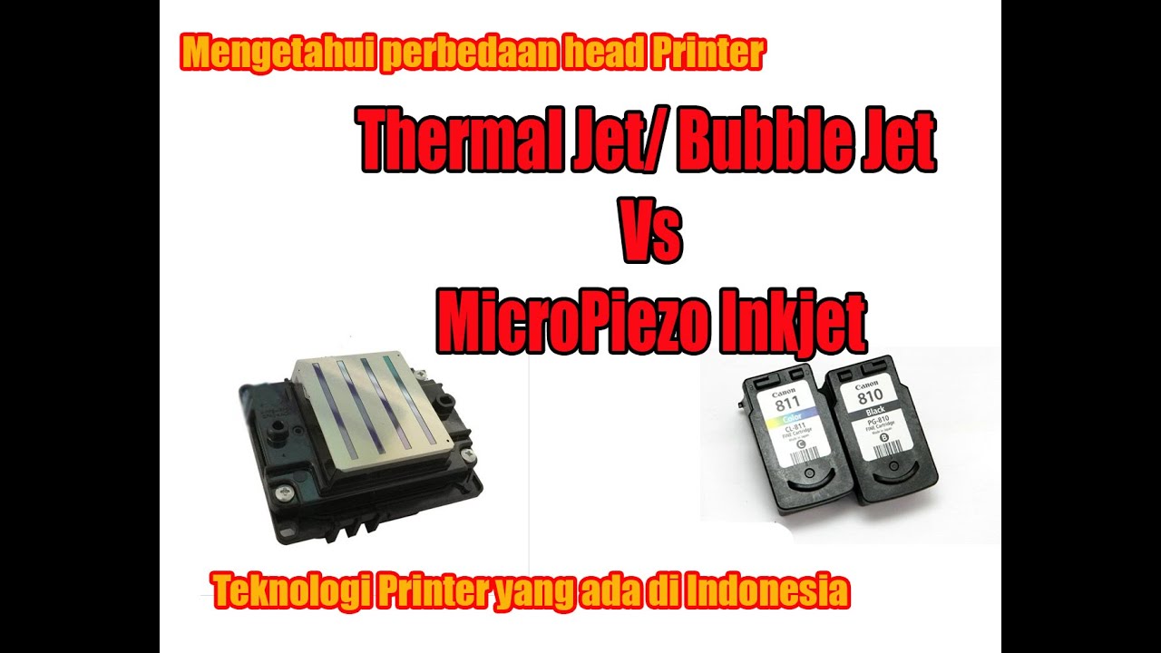 Perbedaan Bubble Jet dan MicroPiezo Inkjet - YouTube