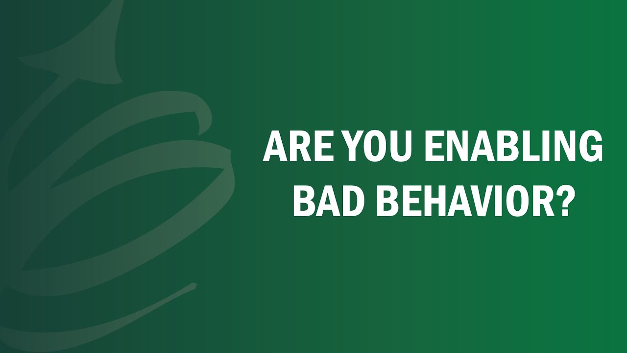 Are You Enabling Bad Behavior? - Remote Leadership Institute - YouTube