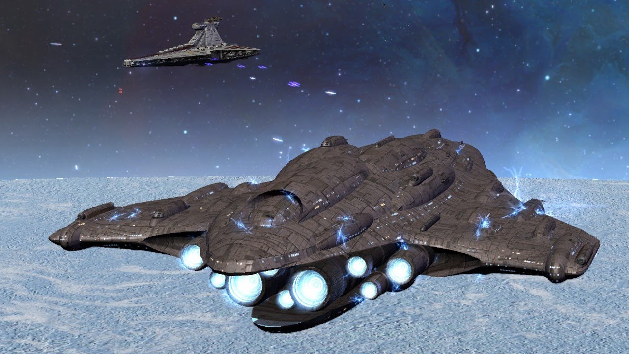 3 MC80 Star Cruisers vs 3 Servator Star Destroyers - Star Wars: Empire ...