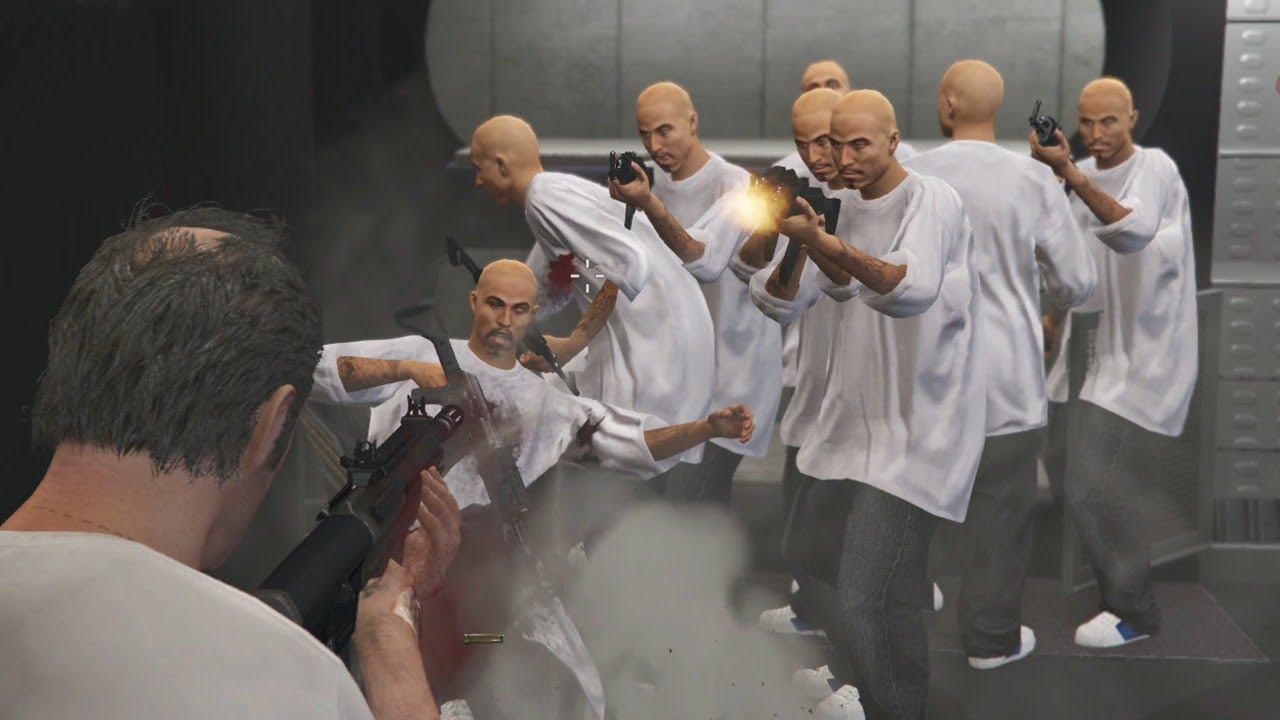 GTA 5 - Trevor's epic rampage shootout compilation - YouTube