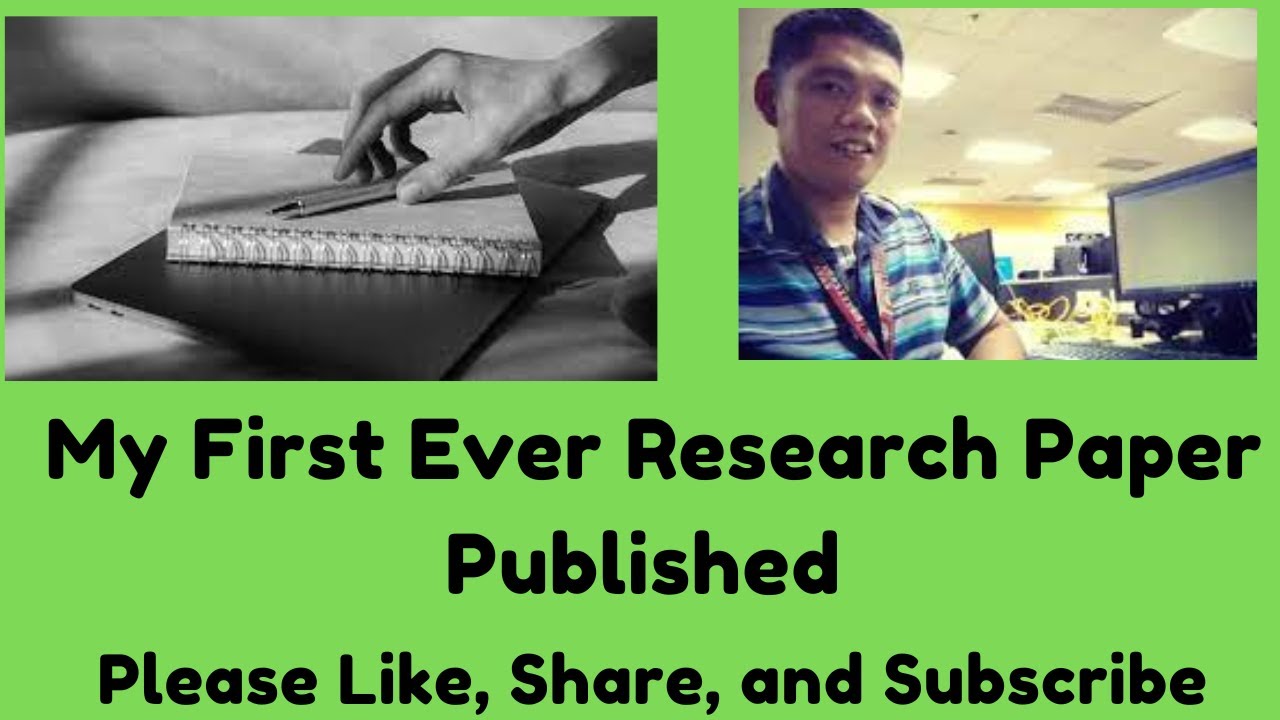 My First Ever Research Paper Published - YouTube
