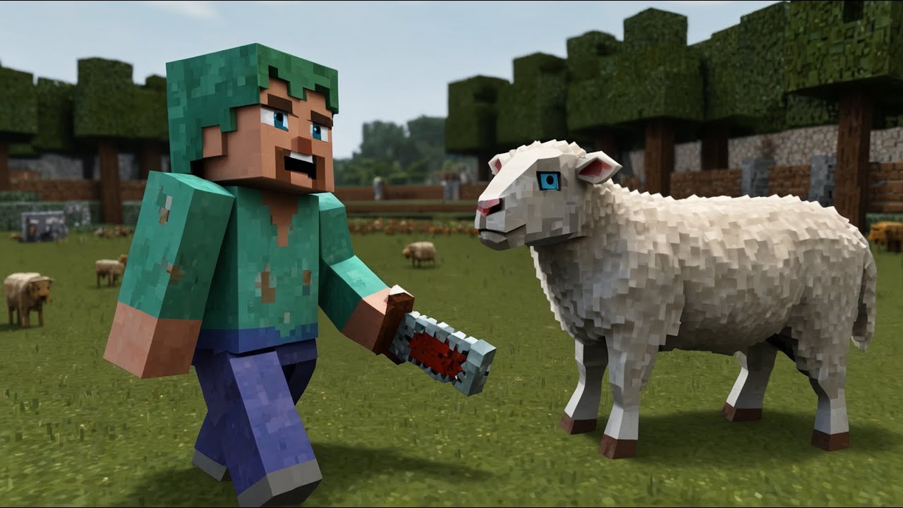 Zombie vs Sheep in AI || MINECRAFT - YouTube