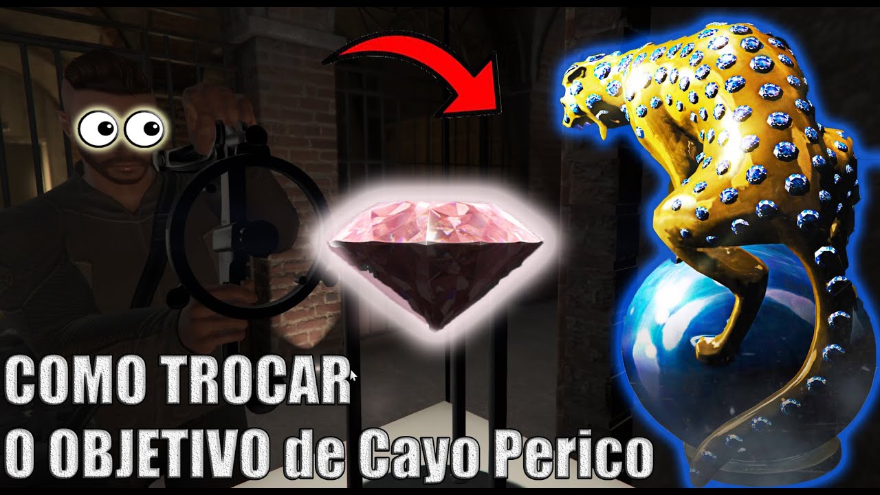 COMO PEGAR A PANTERA OU DIAMANTE ROSA EM CAYO PERICO (COMO MUDAR O ...