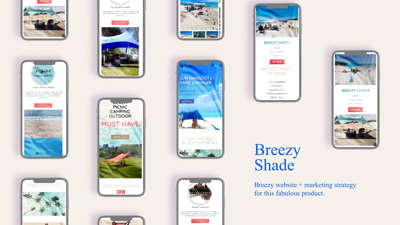 Breezy Shade mobile wordpress presentation - YouTube