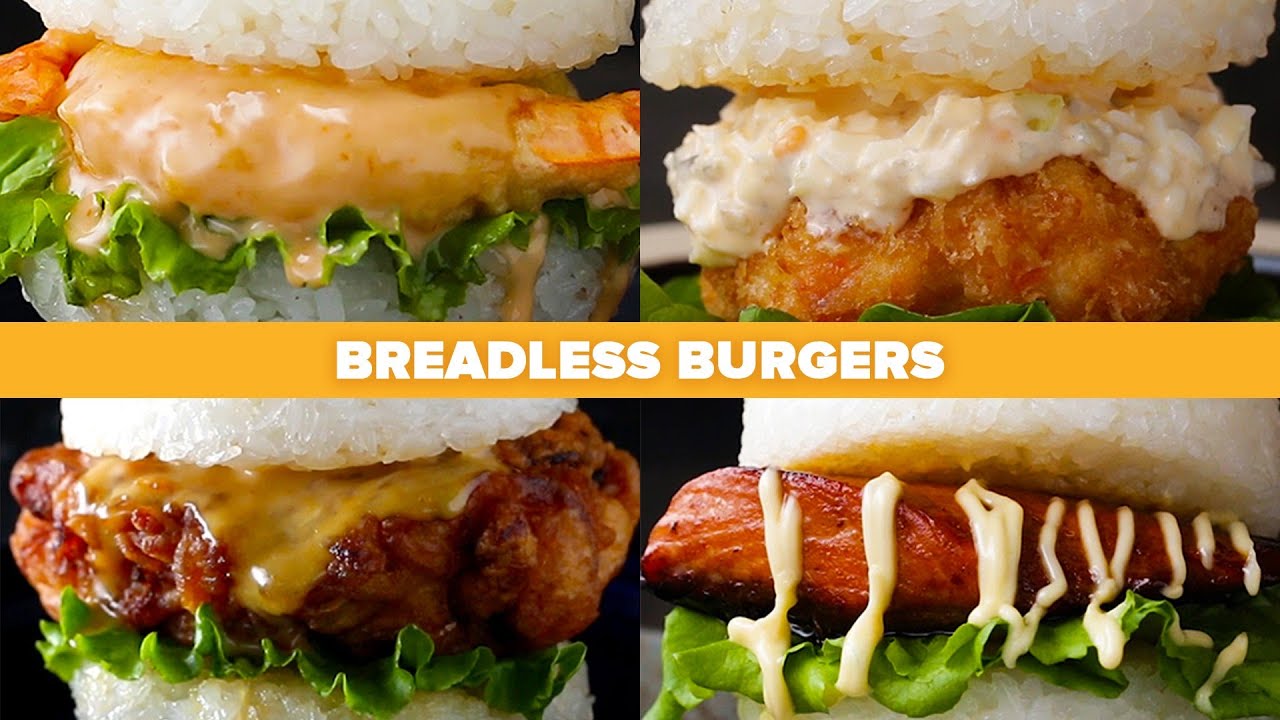 Bread-less Burger Recipes - YouTube